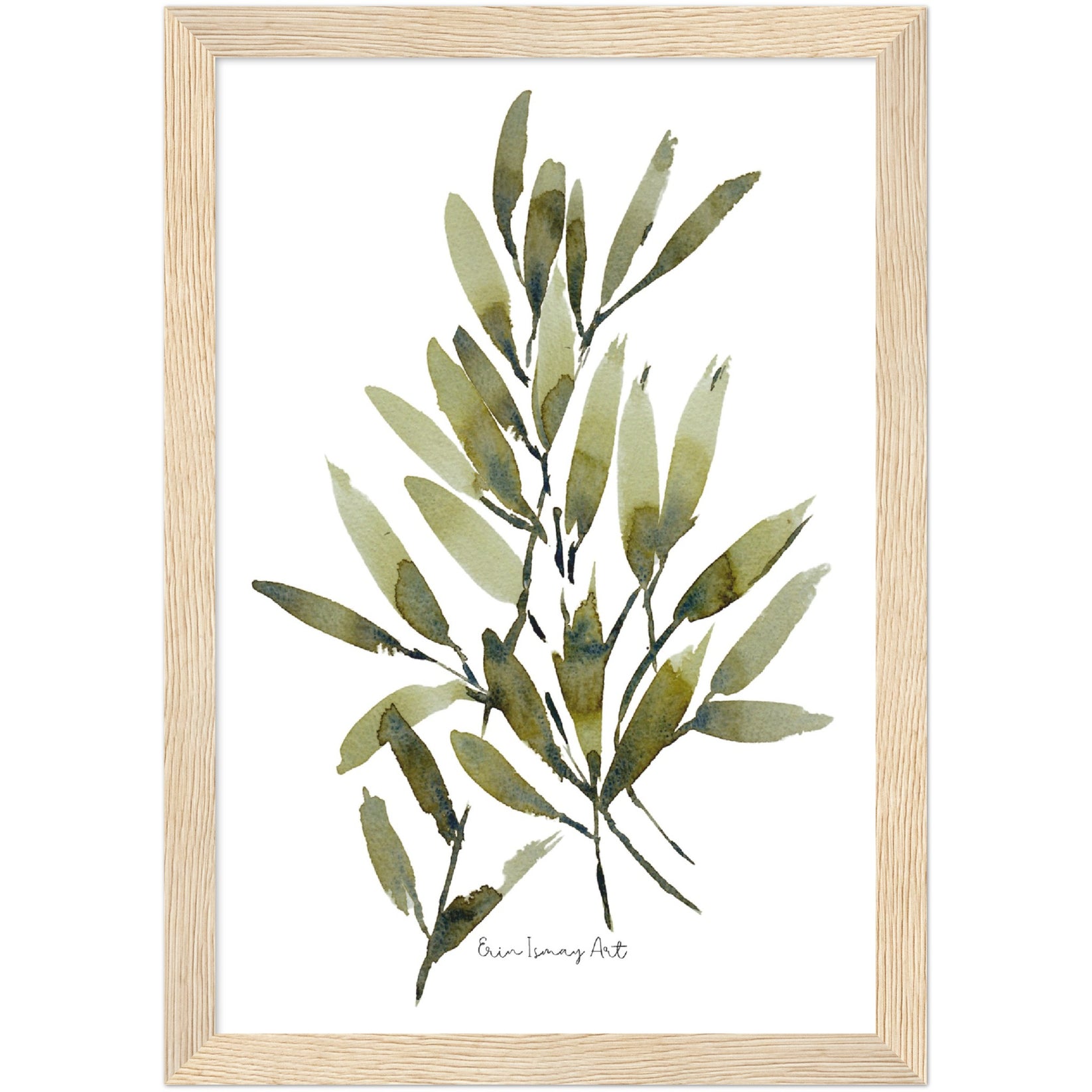 Fresh Greens Watercolour Print – Erin Ismay Art International